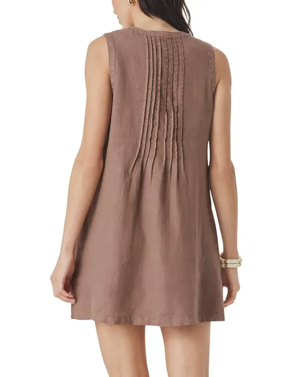 Splendid Stella Linen Mini Dress - Wicker