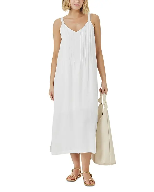 Splendid Stella Linen Pintuck Dress - White