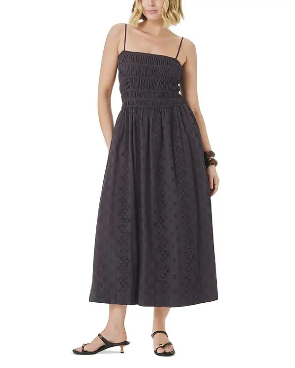 Splendid Kenzie Geo Eyelet Dress - Lead