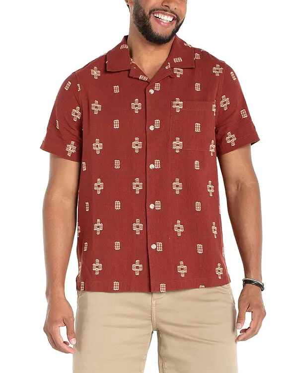 LIVERPOOL Short Sleeve Button Up Camp Shirt