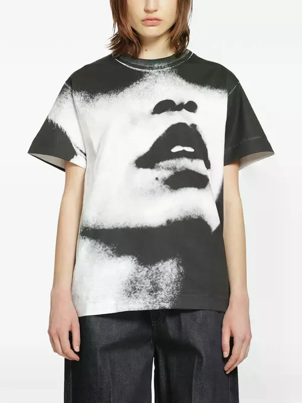 Givenchy Portrait-print Boxy T-shirt - Black