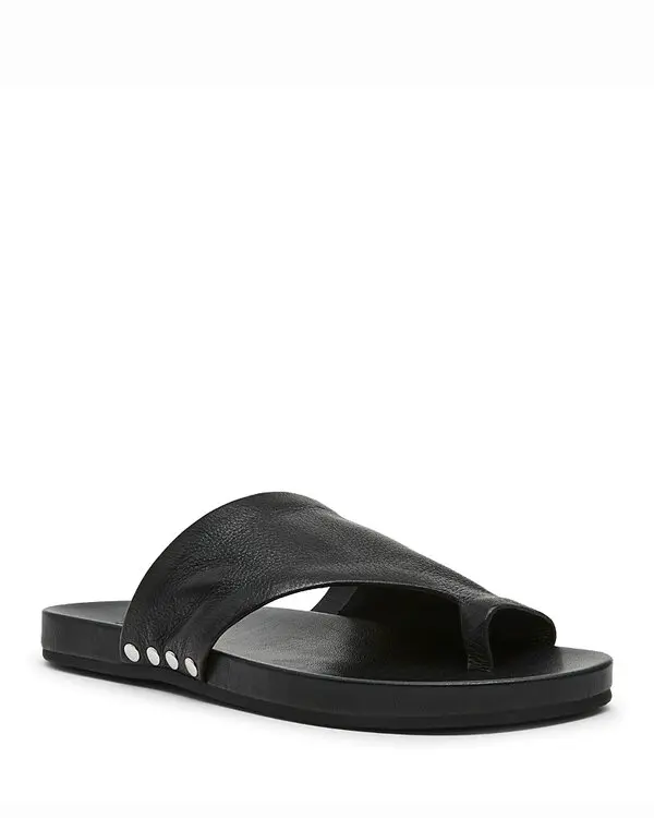 Steve Madden Kessey Sandals - Black Leather