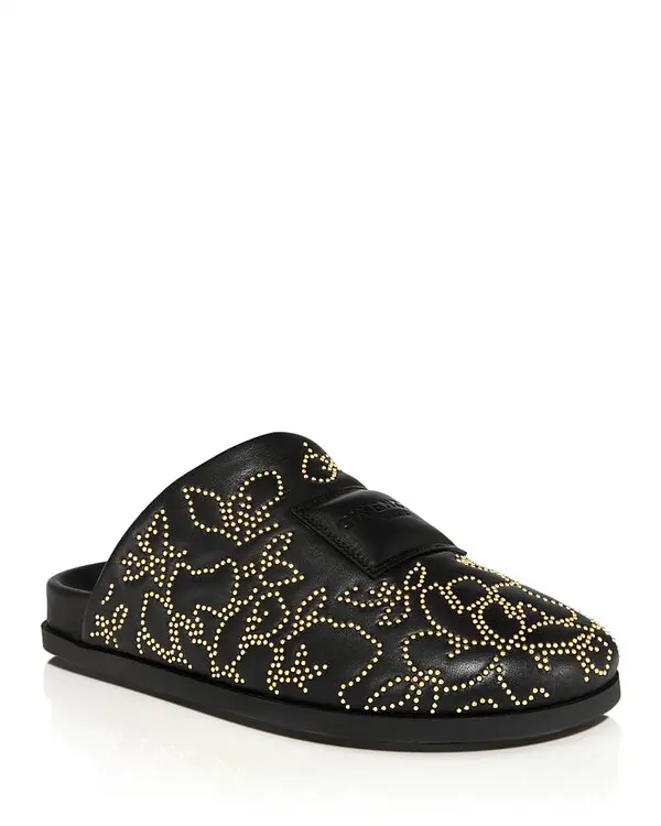 Givenchy Embellished Mule Flats - Black/gold