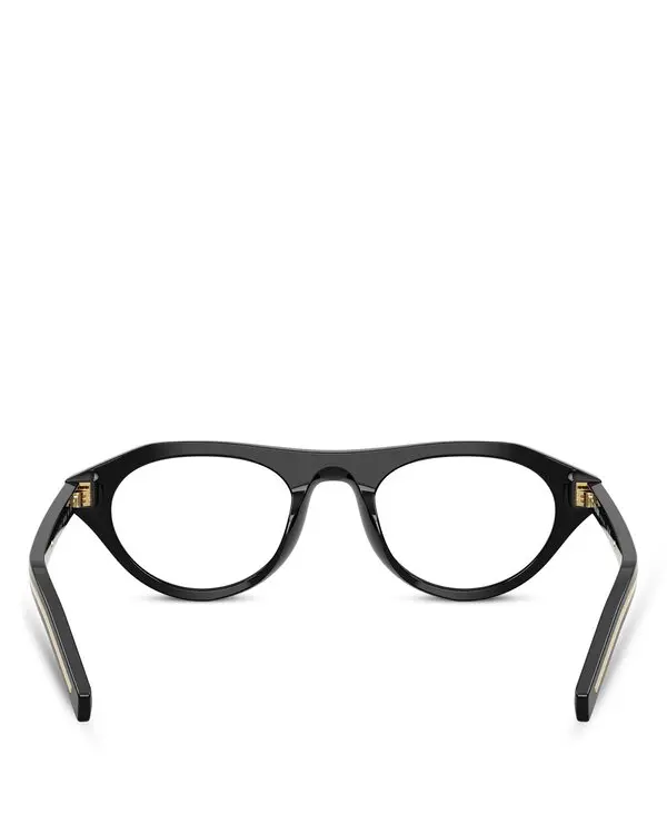 Prada Oval Sunglasses, 52mm - Black