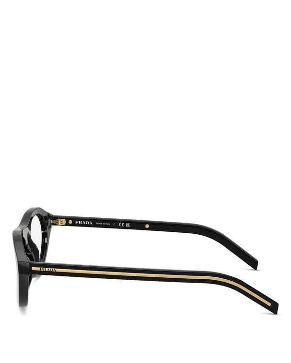 Prada Oval Sunglasses, 52mm - Black