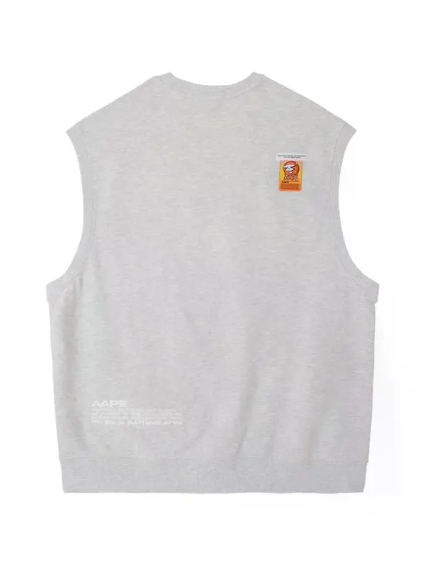 AAPE BY *A BATHING APE Embroidered Sleeveless Sweatshirt