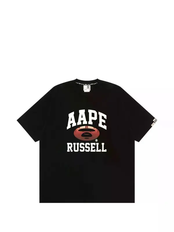 AAPE BY *A BATHING APE X Russell Athletic College Cotton T-shirt