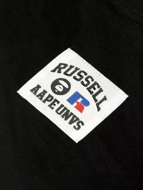 AAPE BY *A BATHING APE X Russell Athletic College Cotton T-shirt