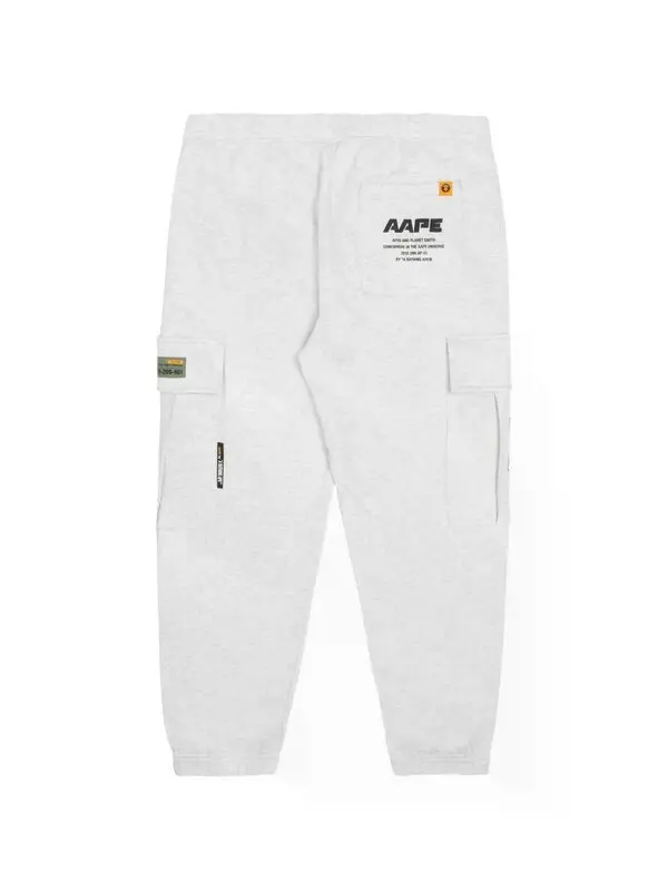 AAPE BY *A BATHING APE Elastic-waistband Track Pants - Grey