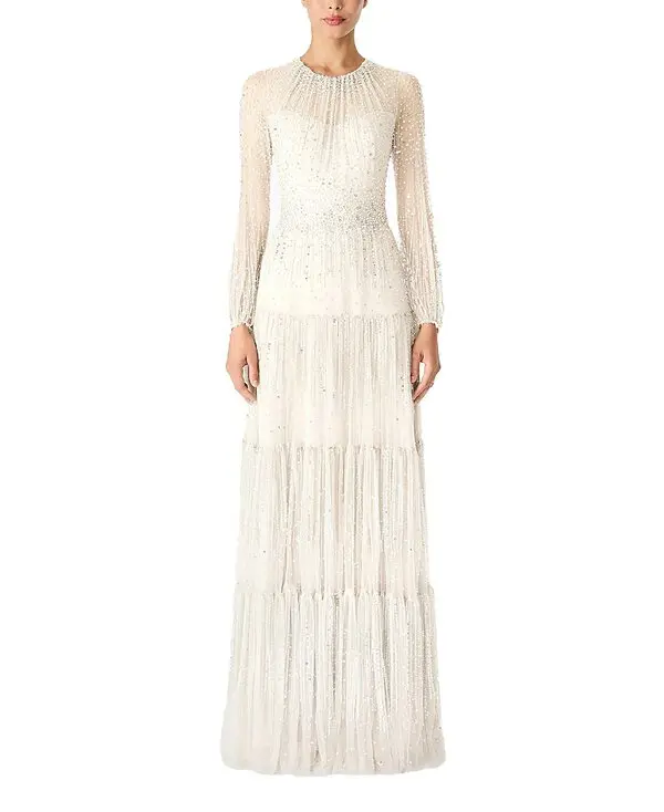 Jenny Packham Tramar Embellished Gown - Ivory