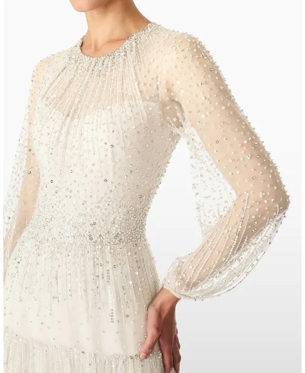 Jenny Packham Tramar Embellished Gown - Ivory