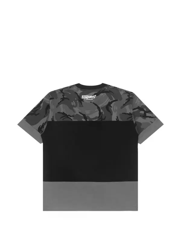 AAPE BY *A BATHING APE Colour-blocked Camo-print T-shirt