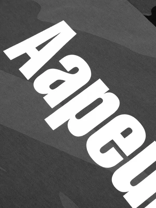 AAPE BY *A BATHING APE Colour-blocked Camo-print T-shirt