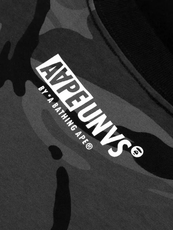 AAPE BY *A BATHING APE Colour-blocked Camo-print T-shirt