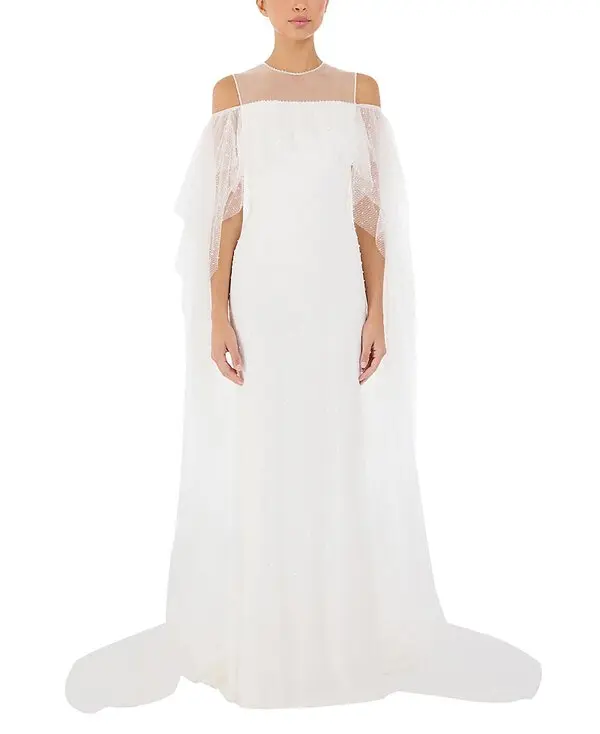 Jenny Packham Trevi Ruffled Dress - Ivory