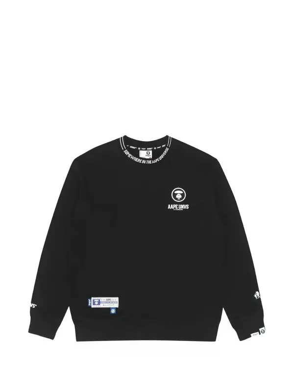 AAPE BY *A BATHING APE Moonface Patch Sweatshirt - Black