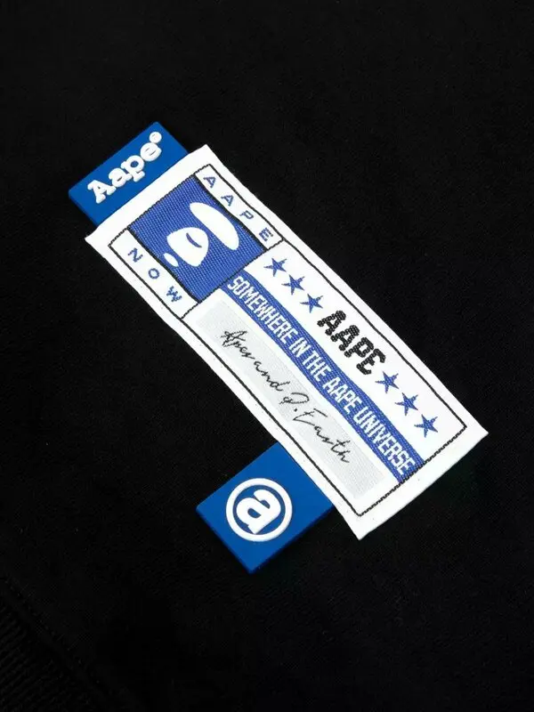 AAPE BY *A BATHING APE Moonface Patch Sweatshirt - Black