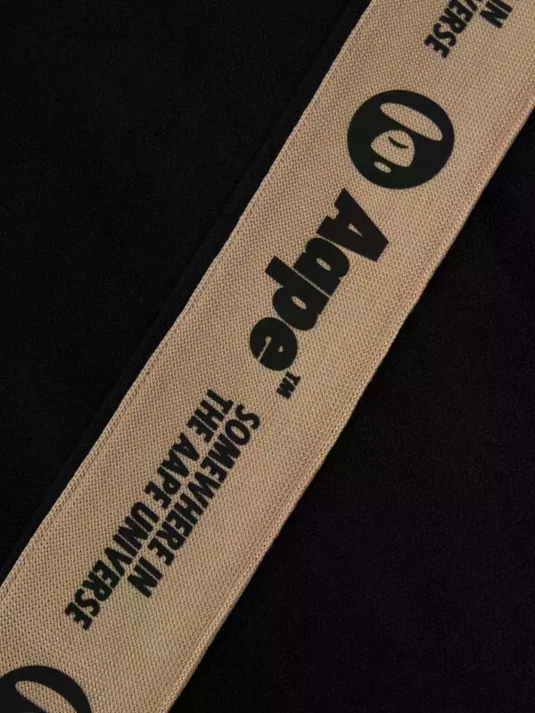AAPE BY *A BATHING APE Moonface Logo-tape Track Pants
