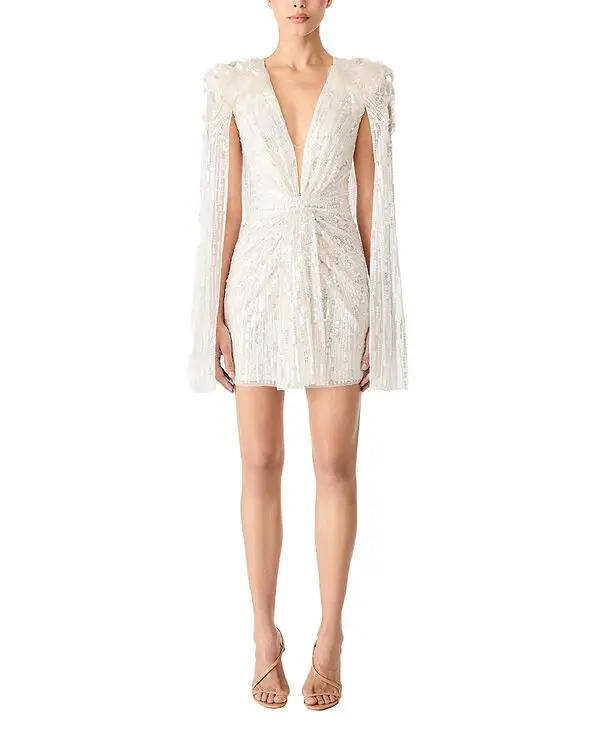 Jenny Packham Sequin-embellished Mini Dress - Ivory