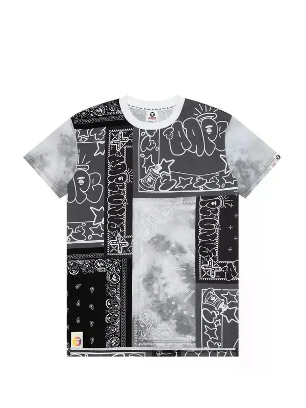 AAPE BY *A BATHING APE Moonface Bandana-print T-shirt