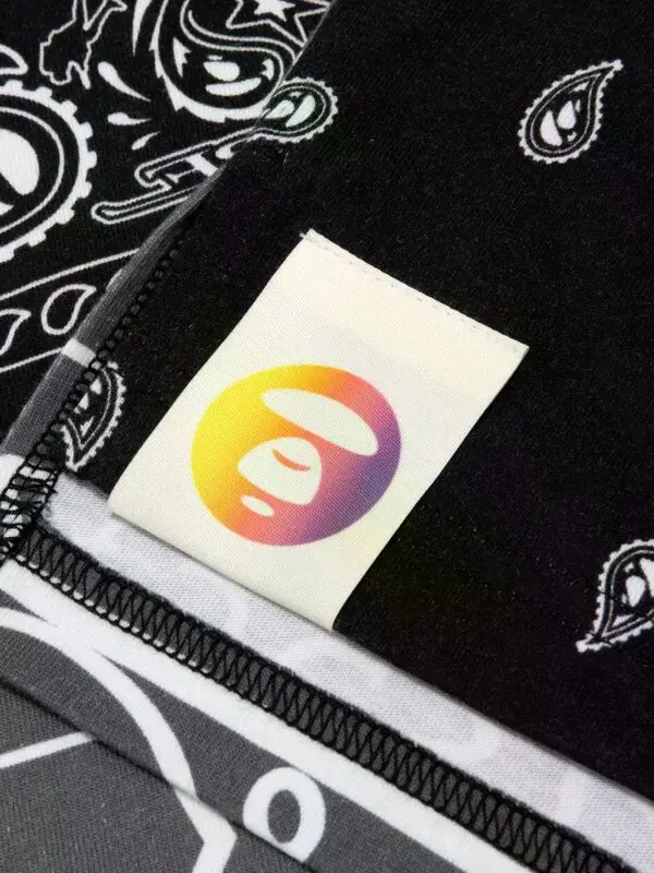 AAPE BY *A BATHING APE Moonface Bandana-print T-shirt