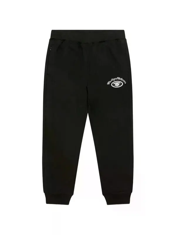 AAPE BY *A BATHING APE Elastic-waistband Track Pants - Black