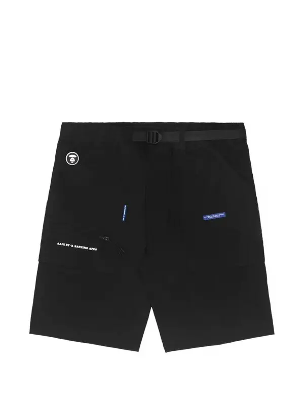 AAPE BY *A BATHING APE Moonface Belted Shorts - Black