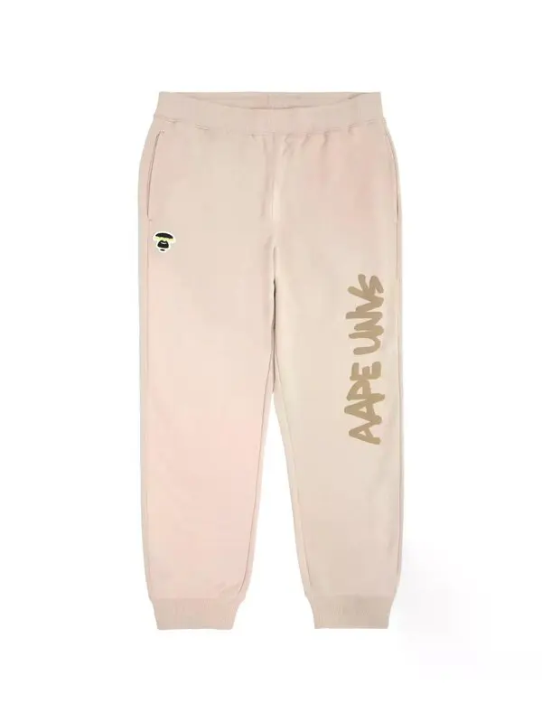 AAPE BY *A BATHING APE Moonface Patch Sweatpants - Neutrals