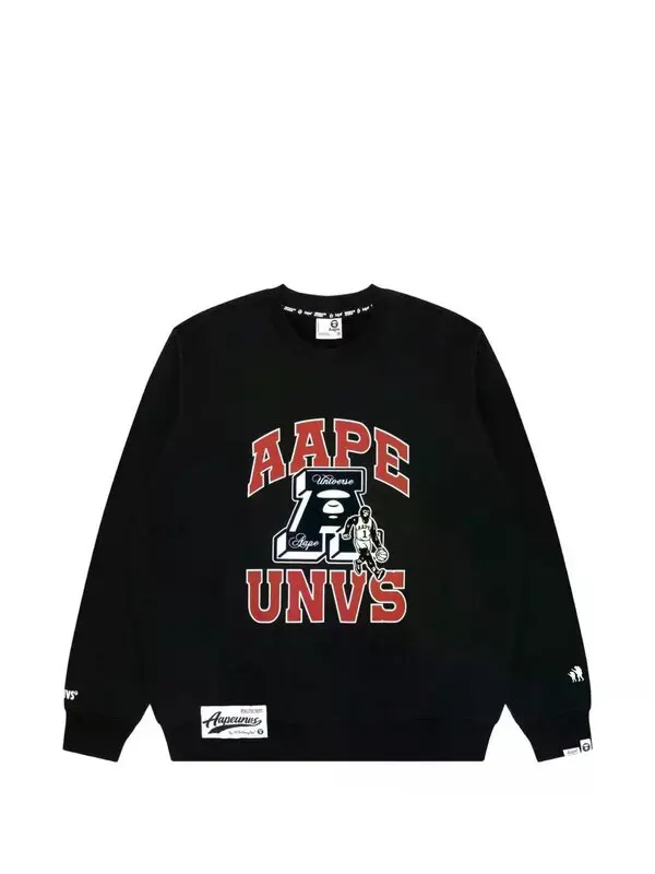 AAPE BY *A BATHING APE Graphic-print Sweatshirt - Black