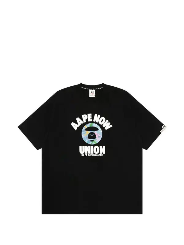 AAPE BY *A BATHING APE Aapenow Moonface Logo-print Cotton T-shirt