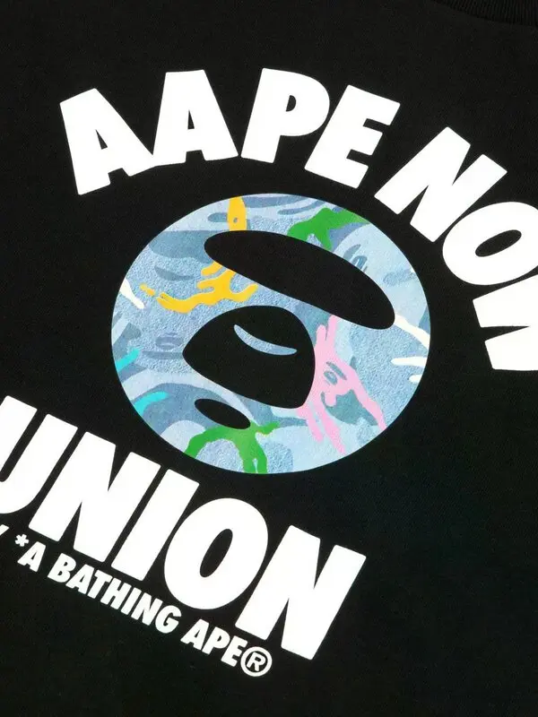 AAPE BY *A BATHING APE Aapenow Moonface Logo-print Cotton T-shirt