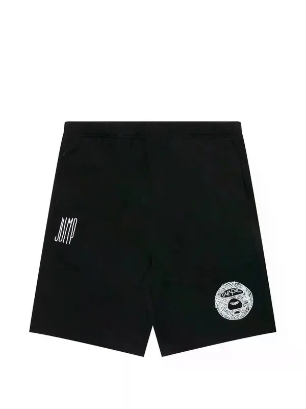 AAPE BY *A BATHING APE Logo-embroidered Shorts - Black