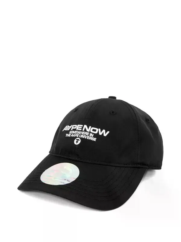 AAPE BY *A BATHING APE Moonface Logo Cap - Black
