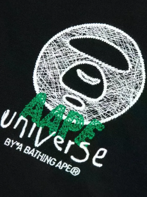AAPE BY *A BATHING APE Moonface Logo-print Cotton T-shirt