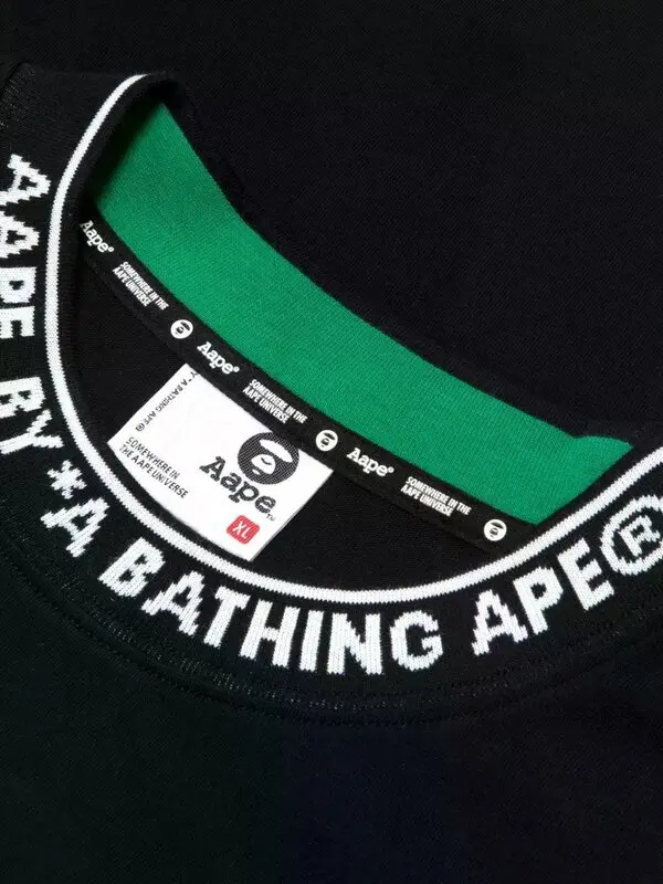 AAPE BY *A BATHING APE Moonface Logo-print Cotton T-shirt