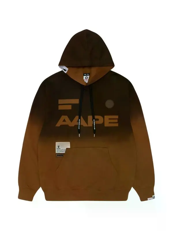 AAPE BY *A BATHING APE Gradient-print Hoodie - Brown