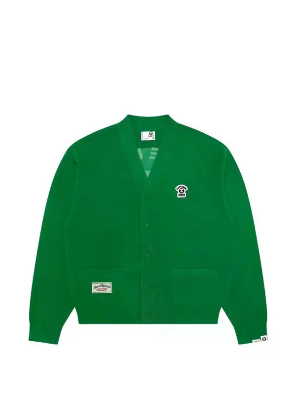 AAPE BY *A BATHING APE V-neck Cardigan - Green
