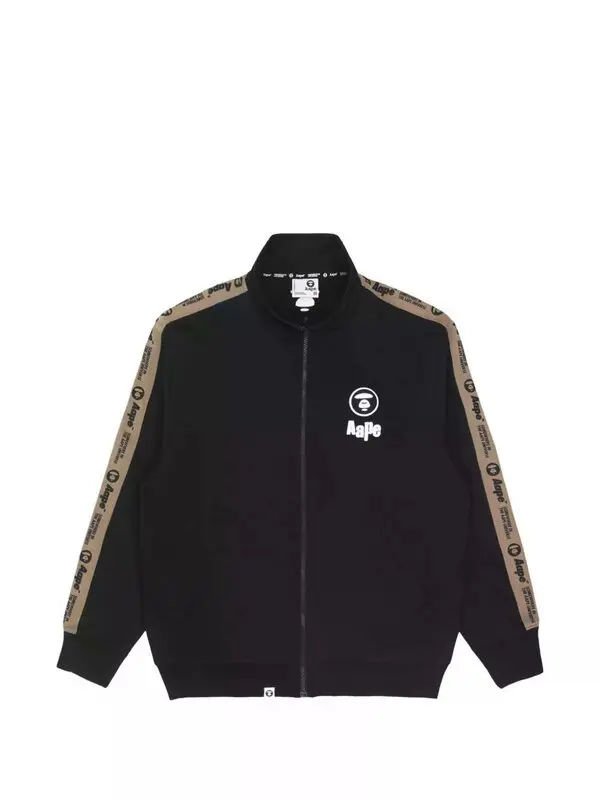 AAPE BY *A BATHING APE Moonface Logo-tape Sweatshirt - Black