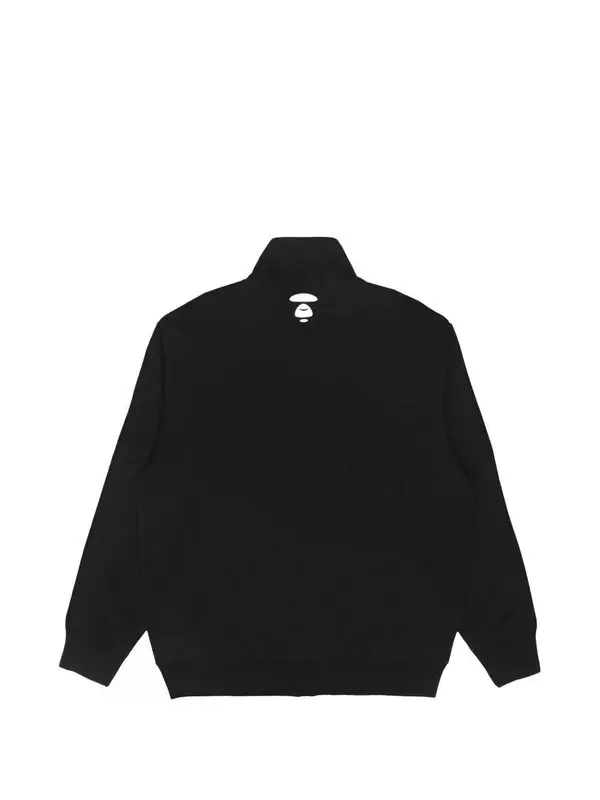 AAPE BY *A BATHING APE Moonface Logo-tape Sweatshirt - Black
