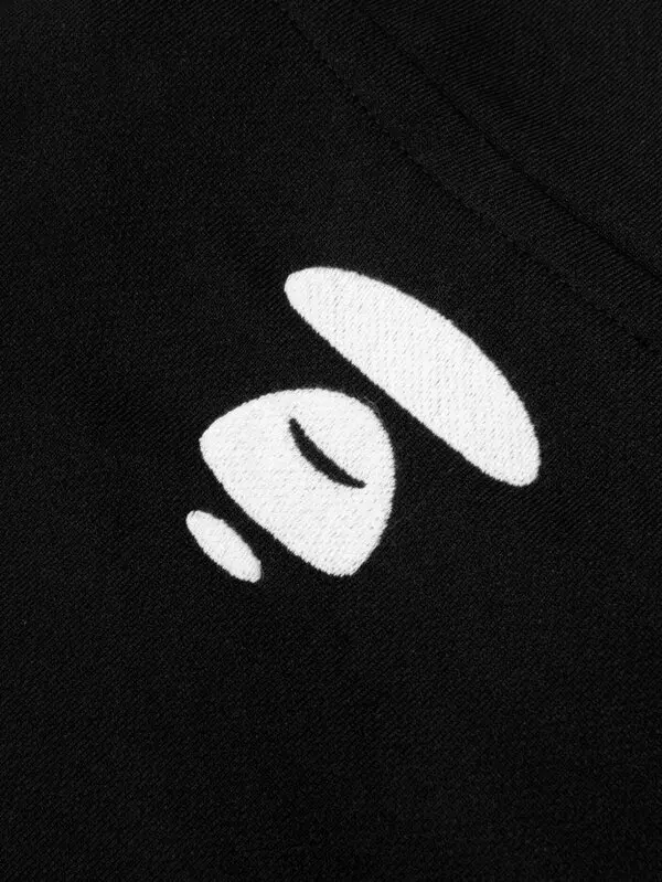 AAPE BY *A BATHING APE Moonface Logo-tape Sweatshirt - Black