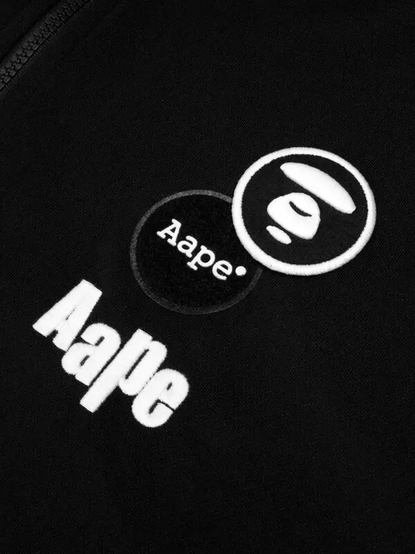 AAPE BY *A BATHING APE Moonface Logo-tape Sweatshirt - Black