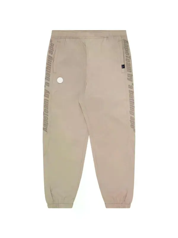 AAPE BY *A BATHING APE Moonface Logo-tape Track Pants - Neutrals