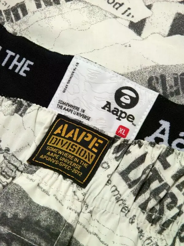 AAPE BY *A BATHING APE Newspaper-print Boxers