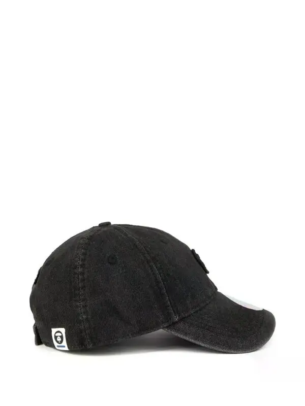 AAPE BY *A BATHING APE Logo-patch Cap - Black