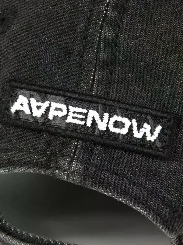 AAPE BY *A BATHING APE Logo-patch Cap - Black