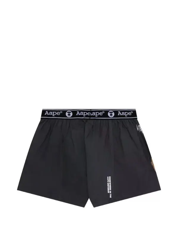 AAPE BY *A BATHING APE Moonface Graphic-print Boxers