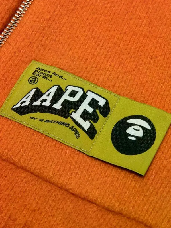 AAPE BY *A BATHING APE Moonface Logo Zip-up Hoodie