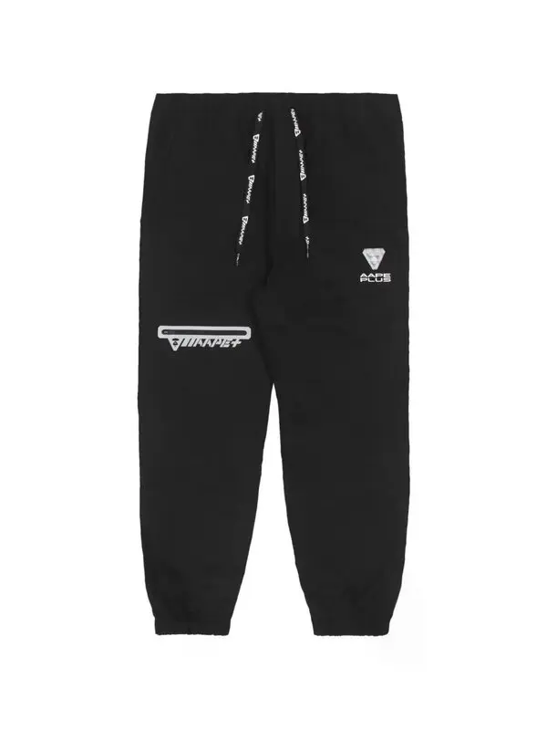 AAPE BY *A BATHING APE Drawstring Track Pants - Black
