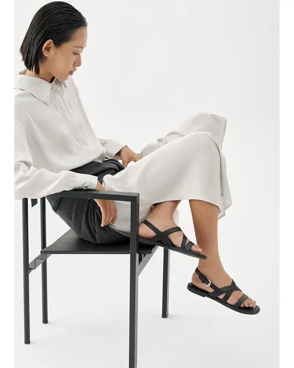 VAGABOND SHOEMAKERS Zaida Leather Sandals - Black