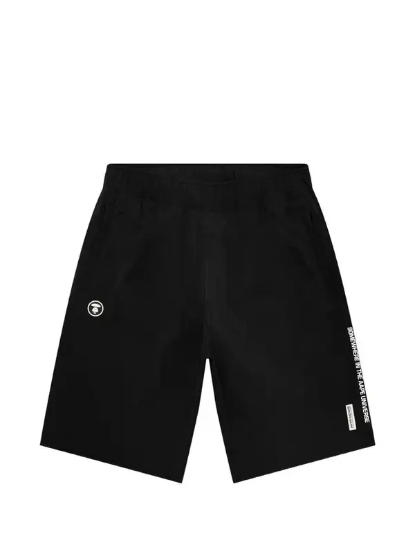 AAPE BY *A BATHING APE Moonface Logo Shorts - Black